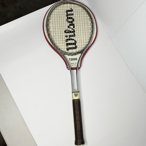 Wilson | Other | Vintage Wilson T200 Tennis Racket Made In Usa 4 58 ...